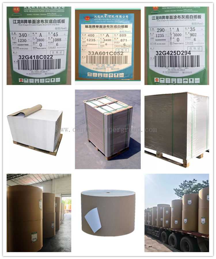 250GSM White Cardboard Paper Triplex Board & Duplex Back from China ...