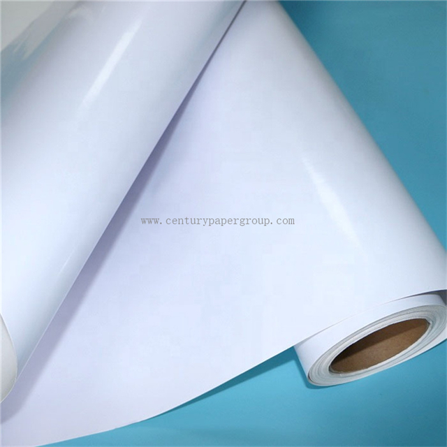 White High Glossy Eco Solvent Printable Self Adhesive Vinyl 100mic ...